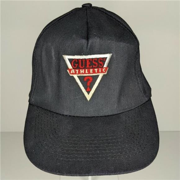 Guess | Accessories | Vtg Guess Athletic Black Red Embroidered Cotton ...